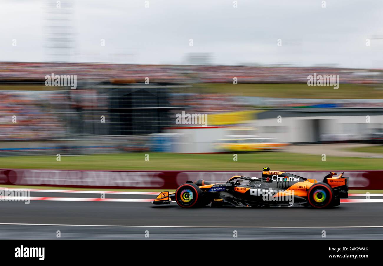 04 NORRIS Lando (gbr), McLaren F1 Team MCL38, action during the Formula 1 Hungarian Grand Prix ...