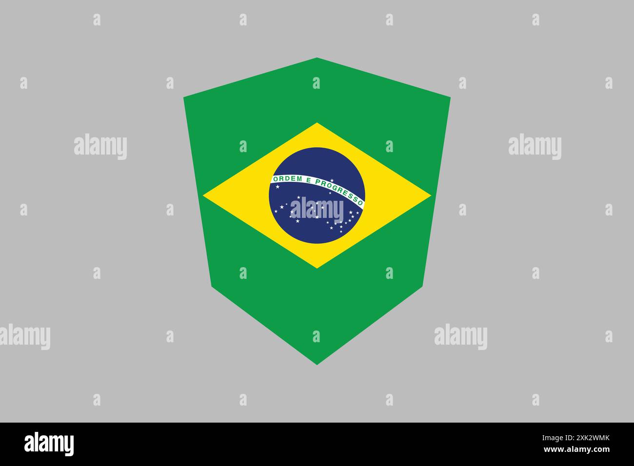 Brazil flag sign Stock Vector Image & Art - Alamy