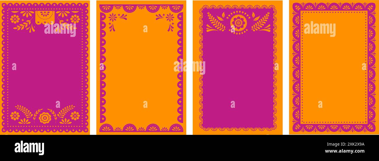 Mexican Frames collection. Wedding, Cinco de Mayo, Fiesta, Dia De Los ...