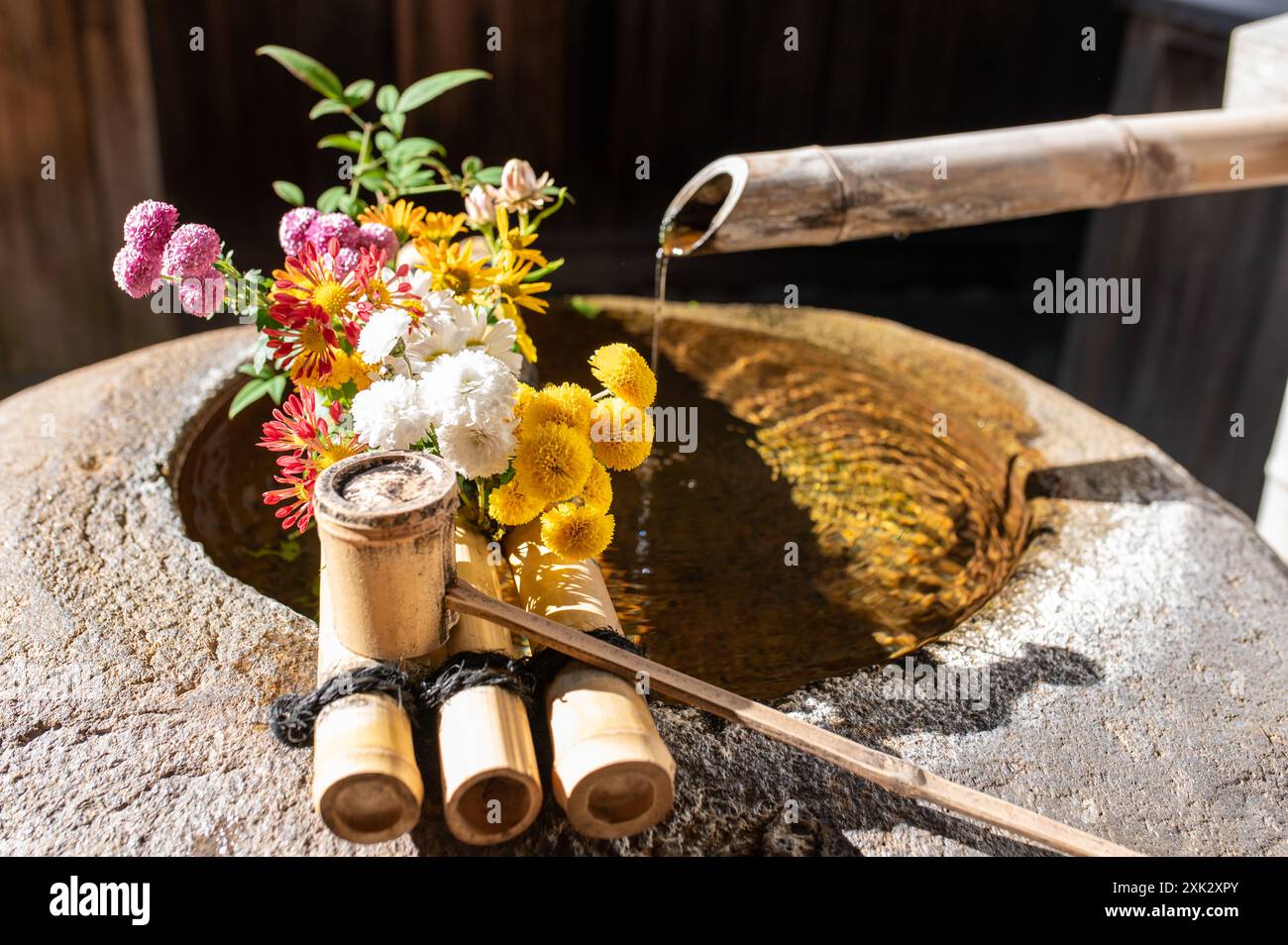 Spiritual bamboo spout hi-res stock photography and images - Alamy