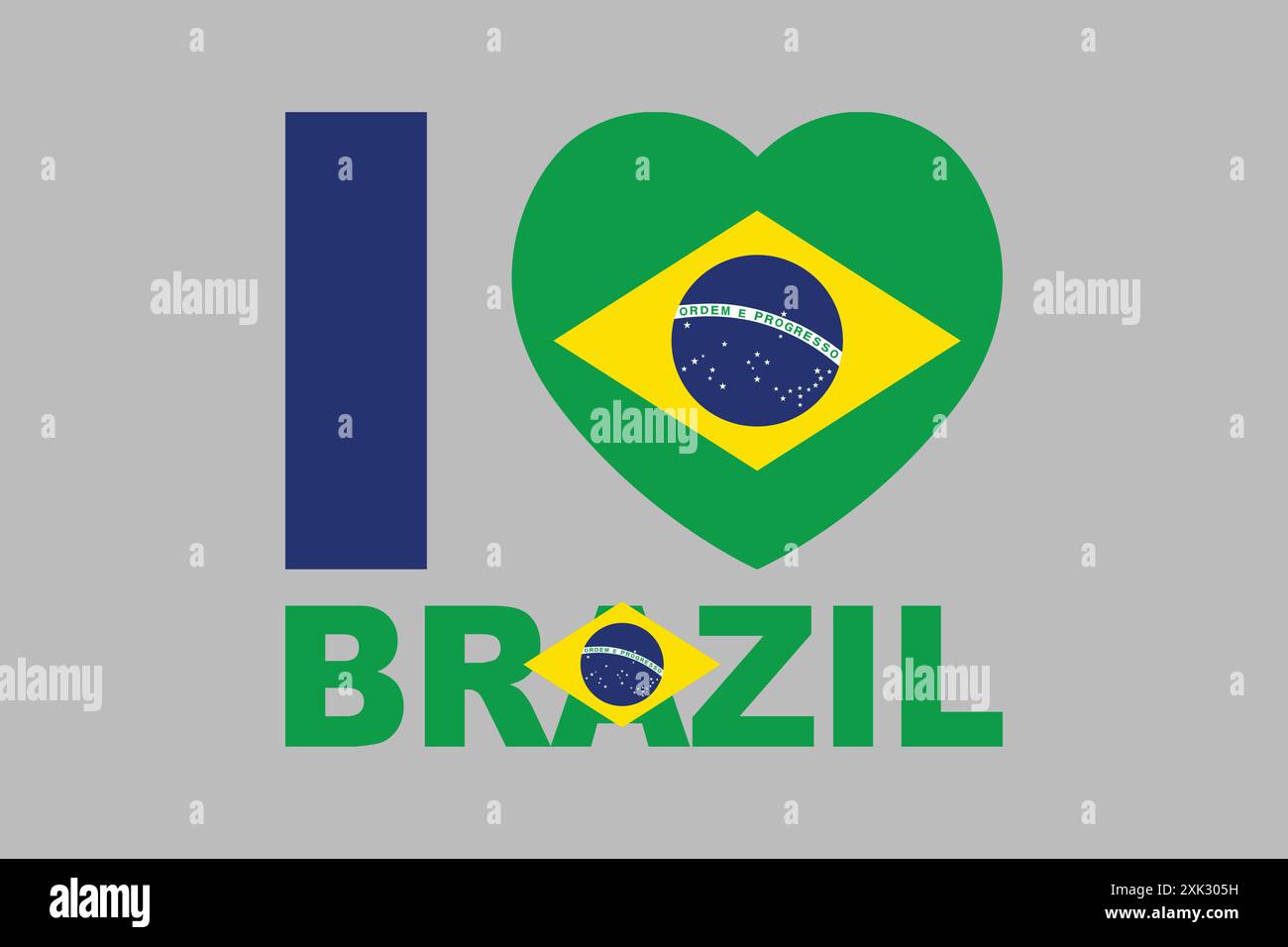 Love brazil word heart hi-res stock photography and images - Alamy