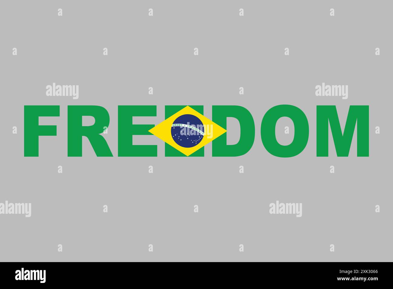 Freedom Word with Brazil heart shape Stock Vector Image & Art - Alamy