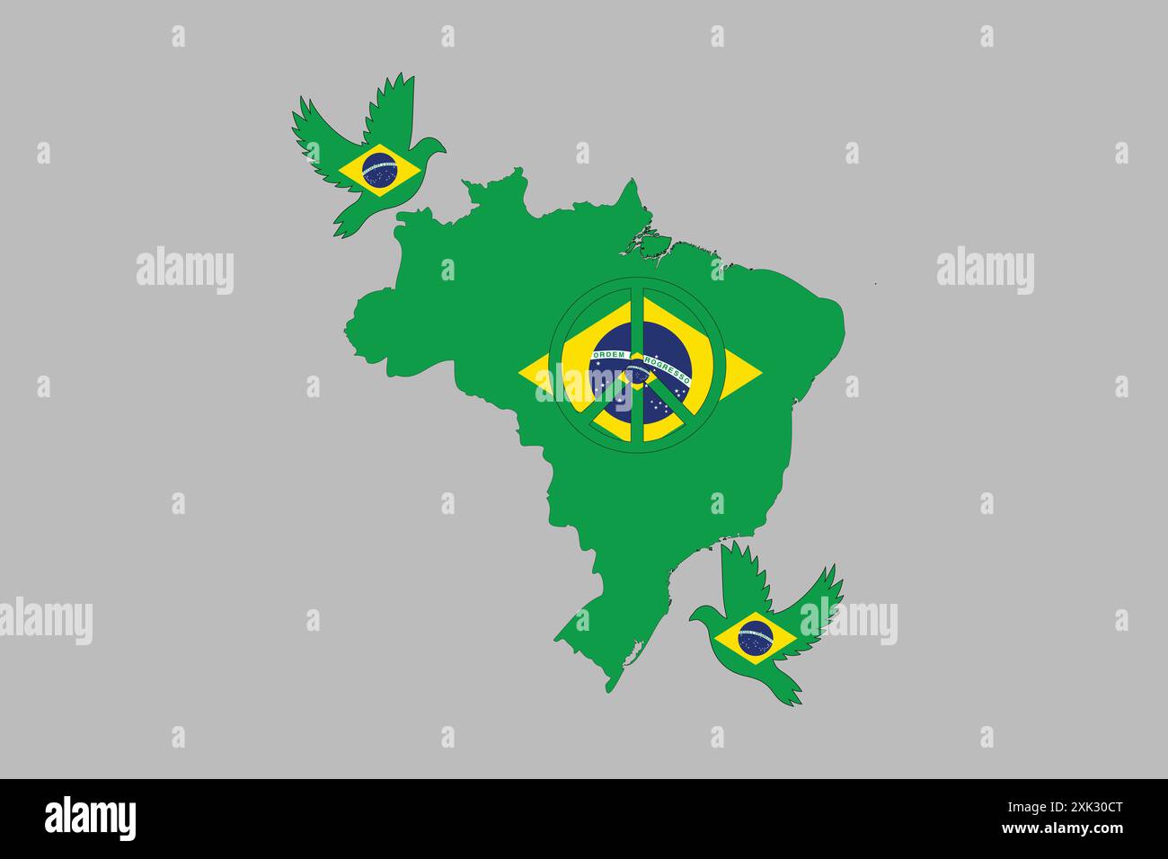 Brazil country map brazilian culture Stock Vector Images - Alamy