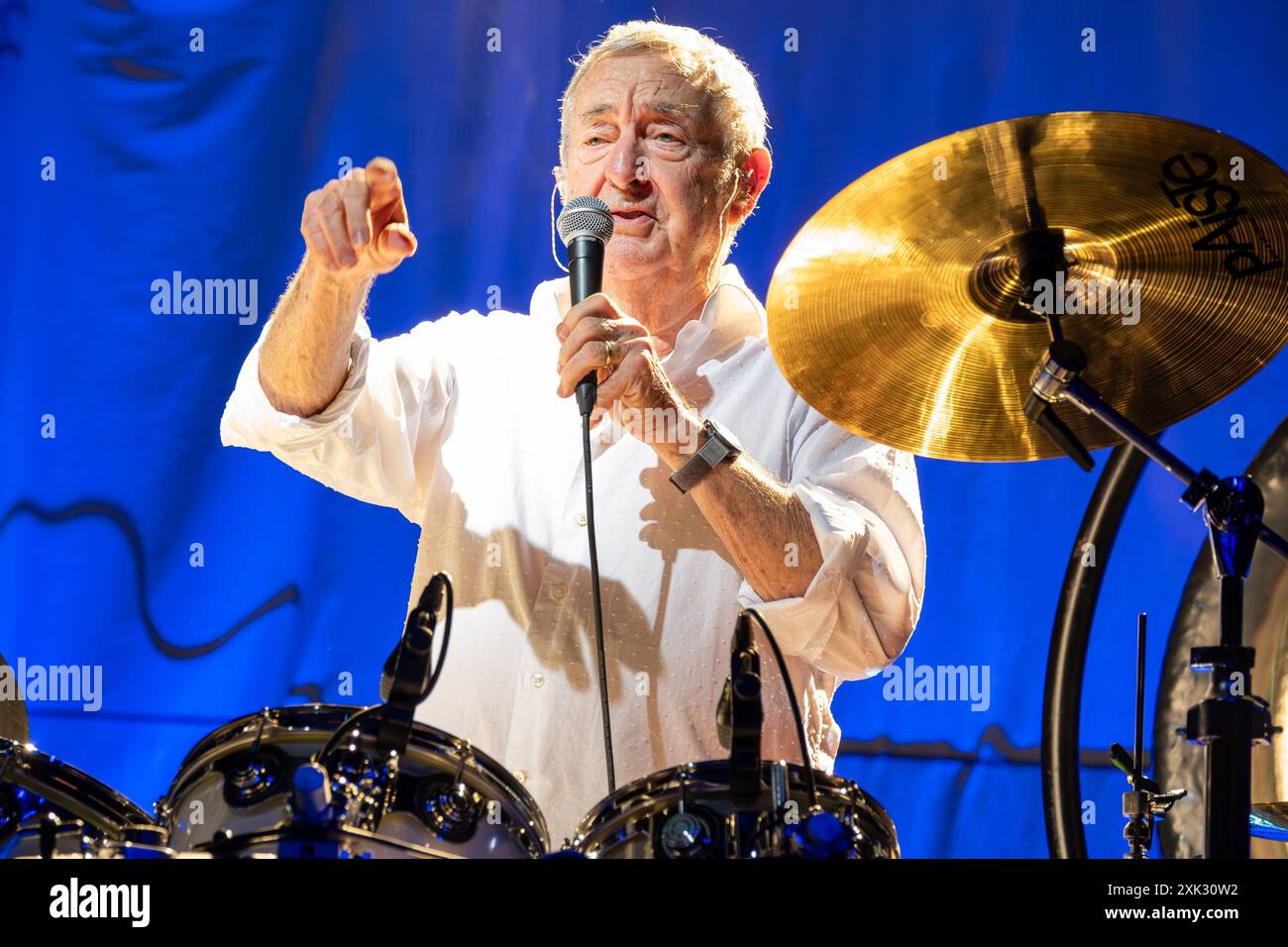 Vicenza, Italy. 19th July, 2024. Nick Mason, pseudonym of Nicholas ...