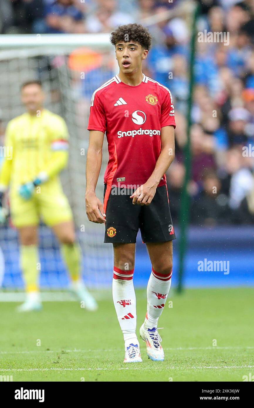 Edinburgh, UK. 20th July, 2024. Manchester United forward Ethan ...