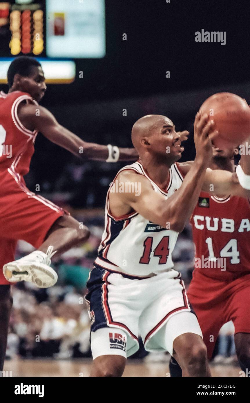 Charles Barkley (USA) competing at the 1992 Tournament of the Americas ...