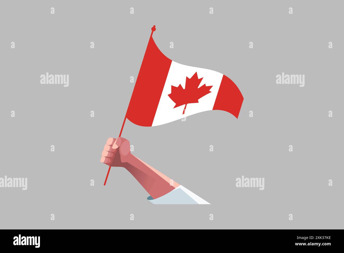 A hand holding an Canada flag Stock Vector Image & Art - Alamy