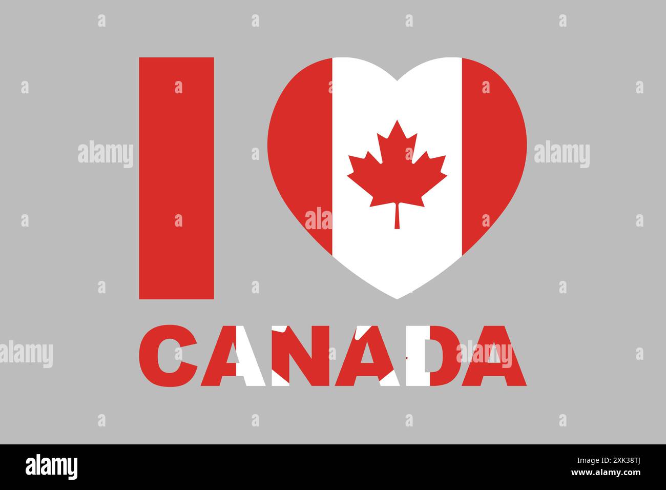 I love canada Stock Vector Images - Alamy