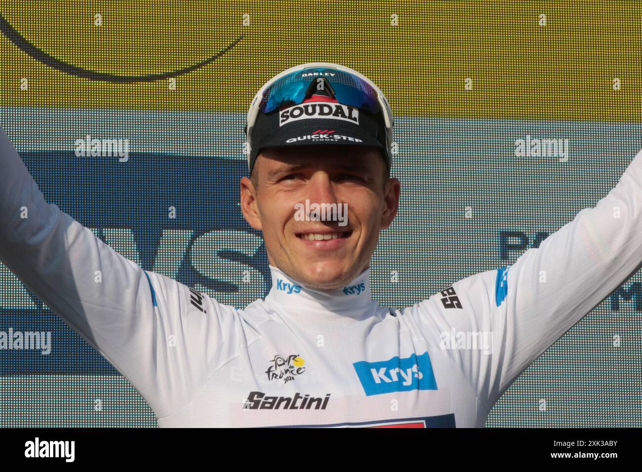 Remco Evenepoel best young rider and 3rd overall Tour de France 2024 ...