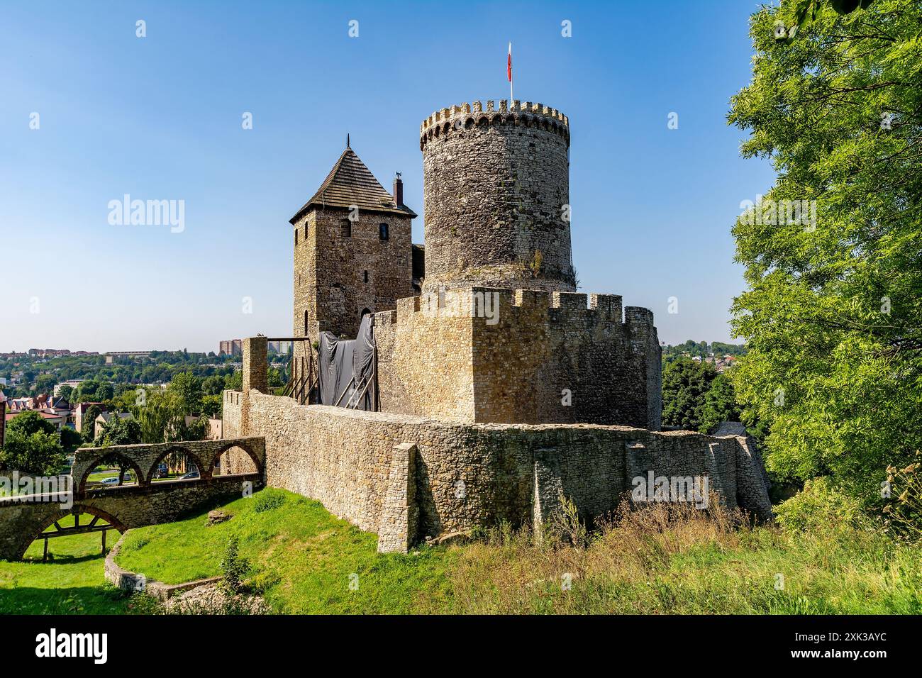 Castle from 14th century in Bedzin (Poland Stock Photo - Alamy