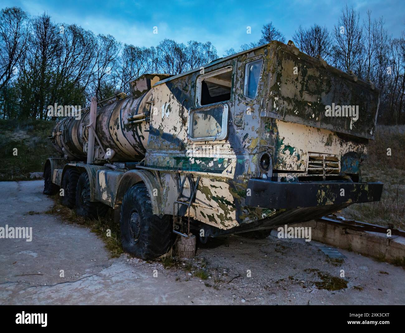 Old rusty broken Russian military vehicle Stock Photo - Alamy