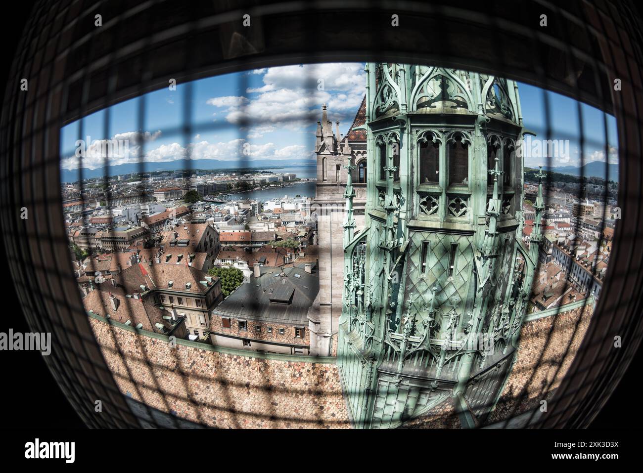 Saint Pierre Cathedral North Tower View Geneva Switzerland // GENEVA ...
