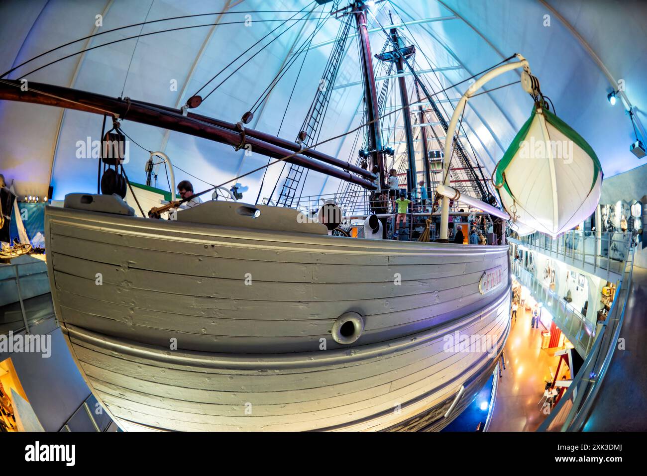 OSLO, Norway — The Fram Museum, set against the backdrop of the ...