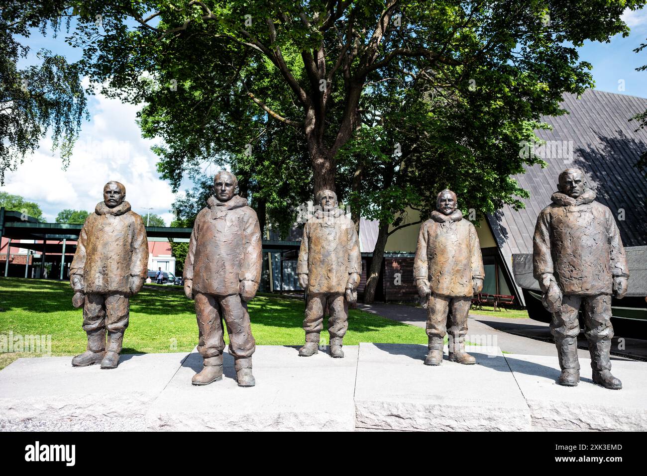 Fram Museum Polar Explorers Statues Oslo Norway // OSLO, Norway ...