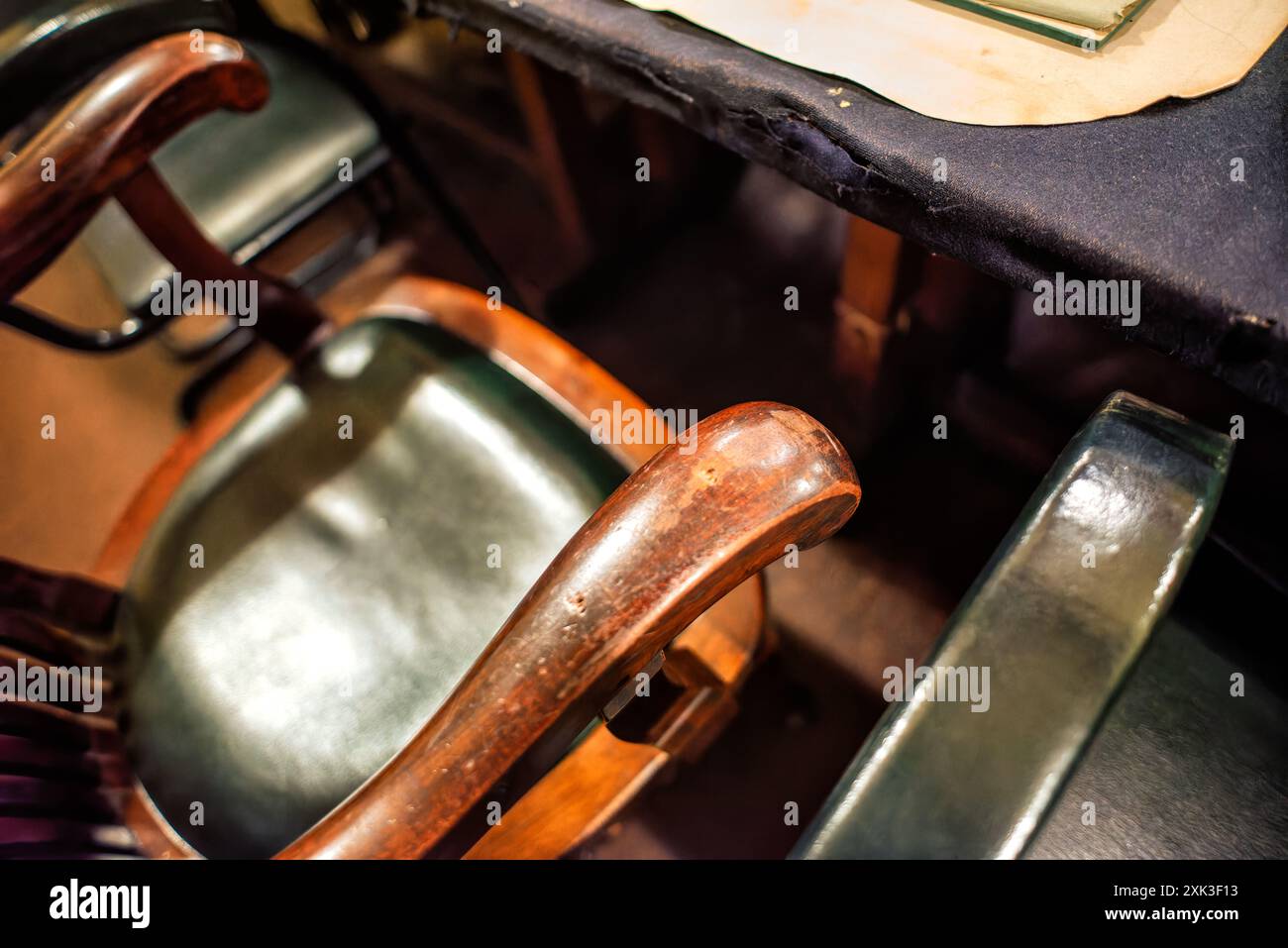 LONDON, United Kingdom — Scratchings on Churchill's chair in the ...