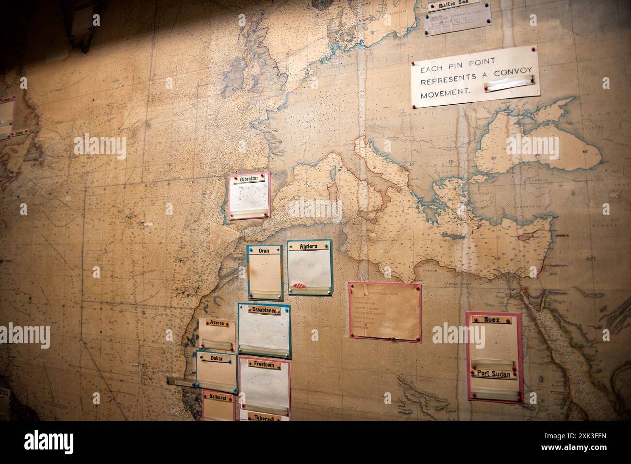 Churchill War Rooms Map Room London UK // LONDON, United Kingdom — The ...