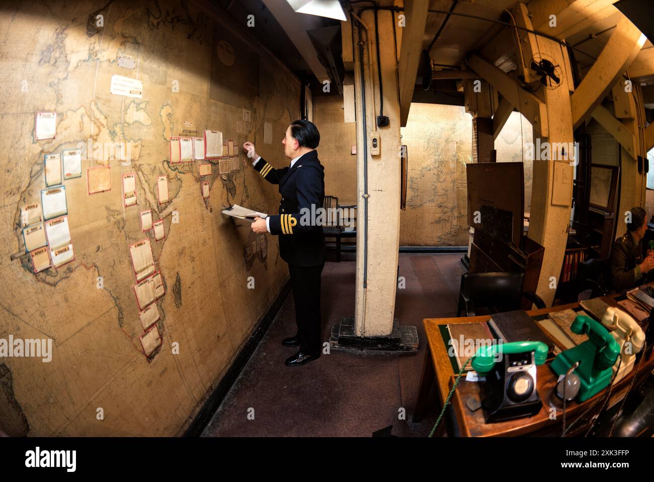 Cabinet war rooms london map hi-res stock photography and images - Alamy