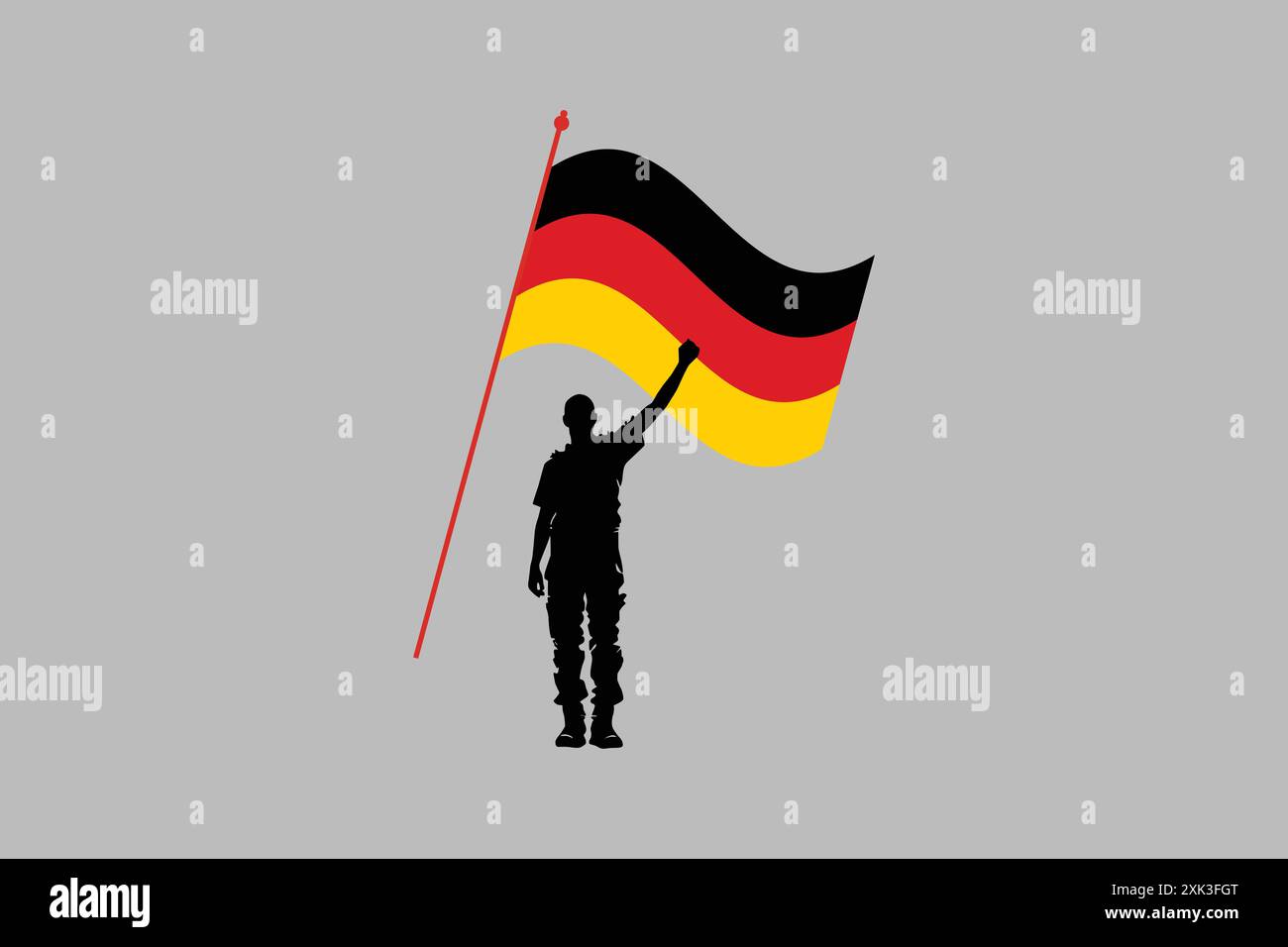A Man with Germany flag Stock Vector Image & Art - Alamy