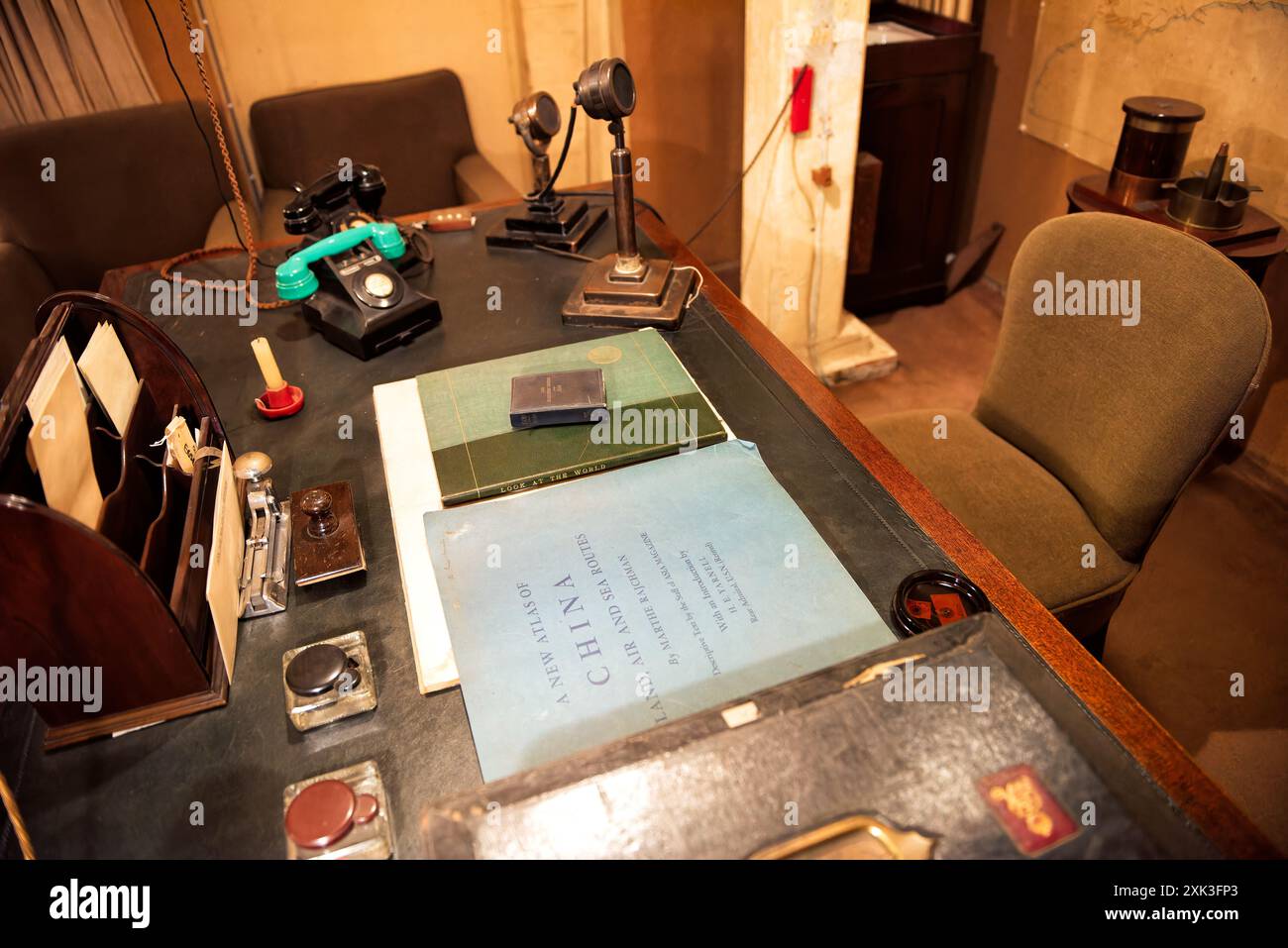 Churchill War Rooms Winston Churchill's Desk London // LONDON, United ...