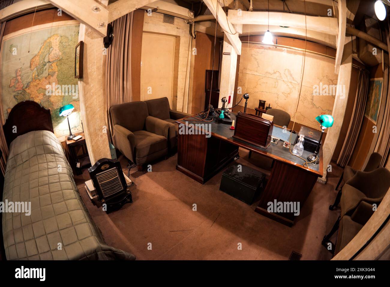 Churchill's war room map hi-res stock photography and images - Alamy