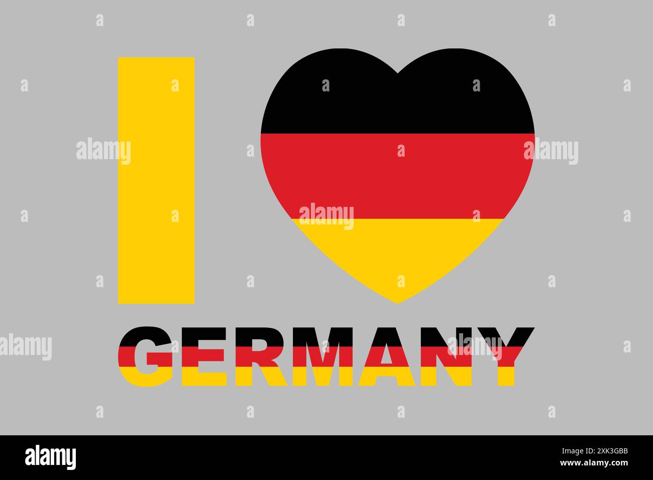 Vector i love germany hi-res stock photography and images - Alamy