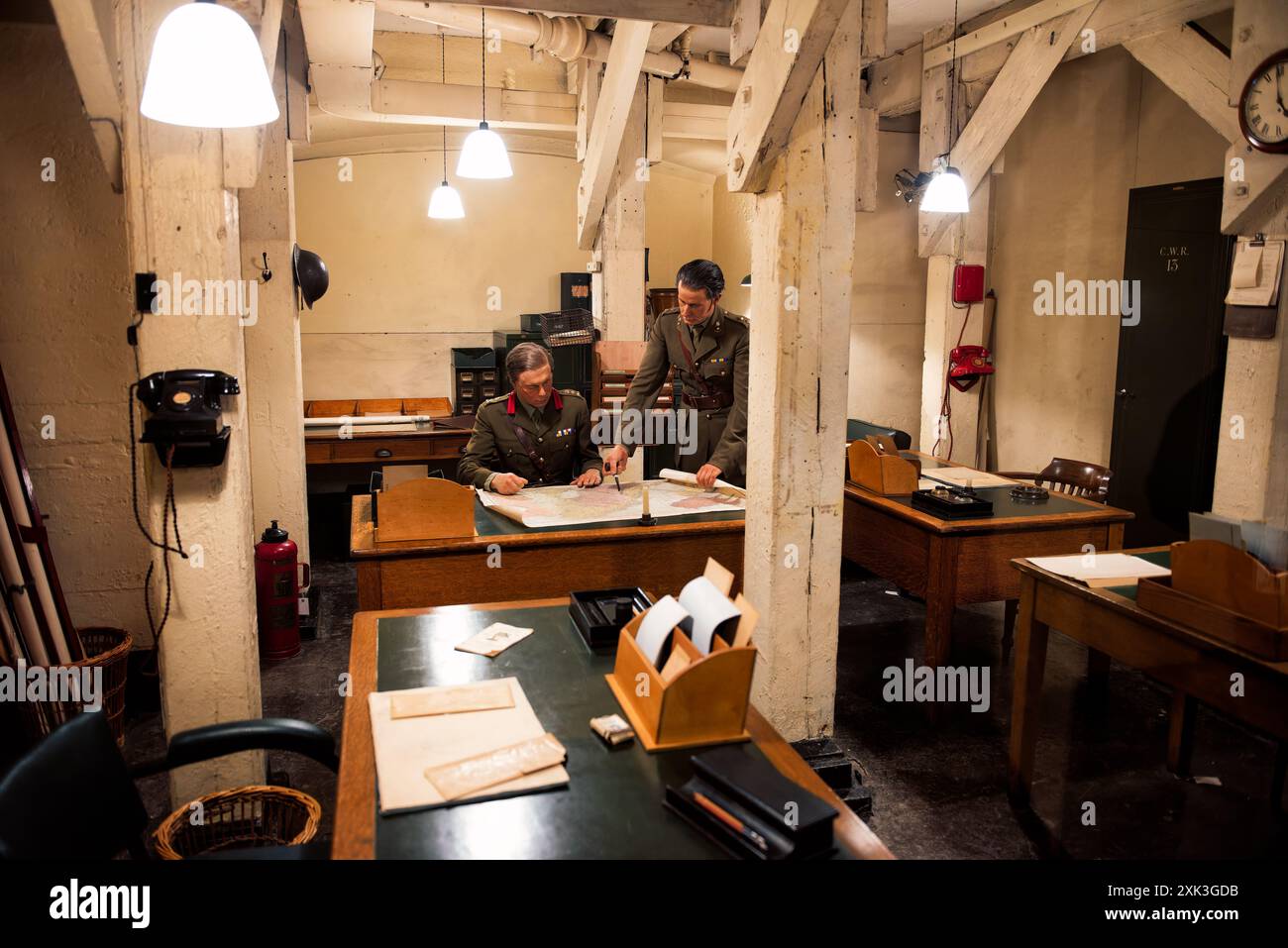 Cabinet war rooms london map hi-res stock photography and images - Alamy