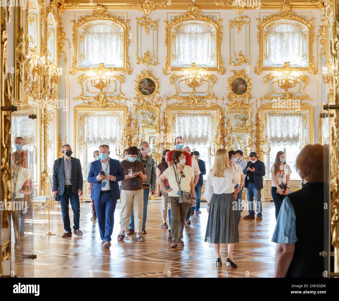 Part or element of the interior of the main Grand Palace on the ...