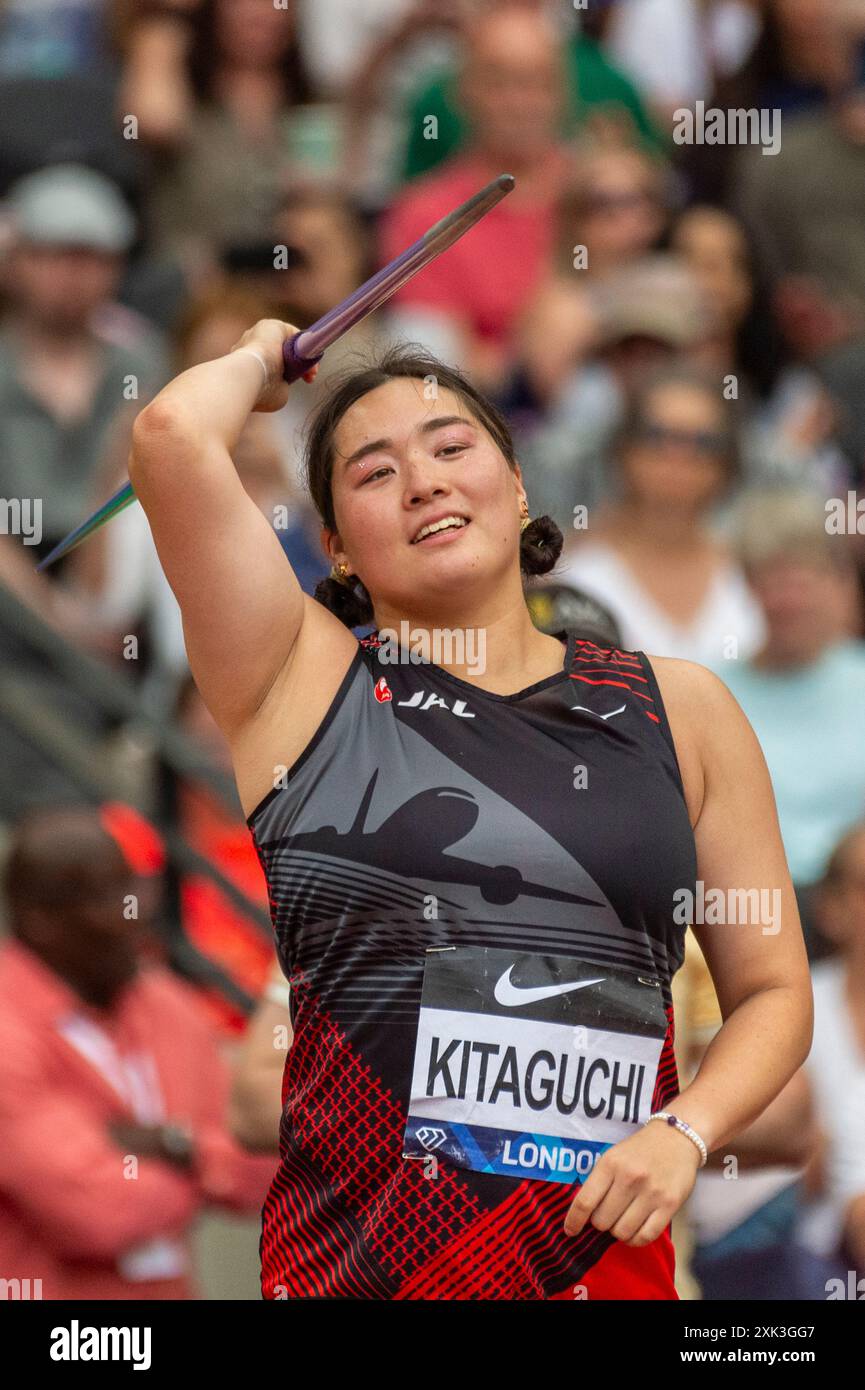 London, UK. 20 July 2024. Haruka Kitaguchi (Japan) competes in the ...