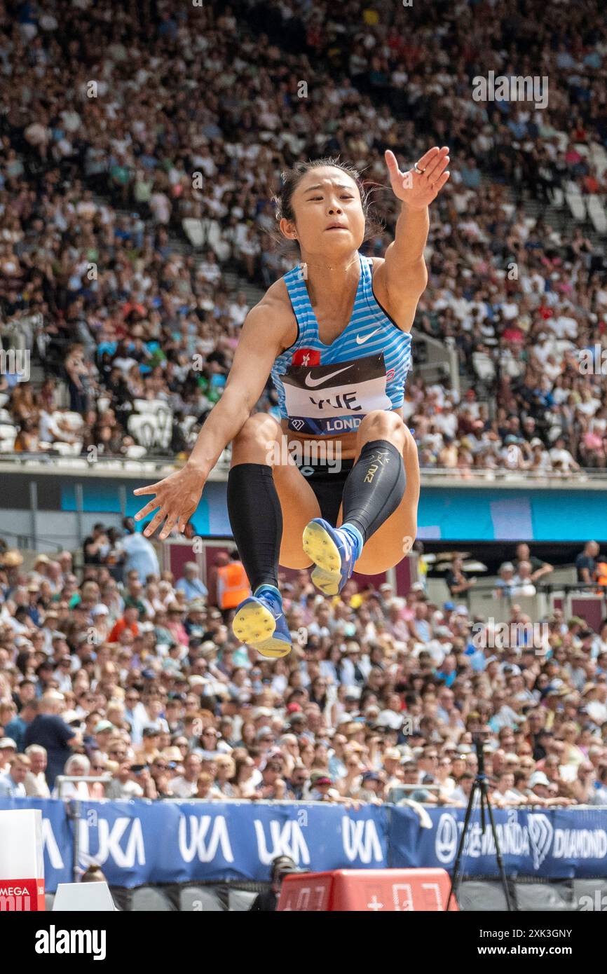 London, UK. 20 July 2024. Tiffany Yue (Hong Kong) competes in the Women ...