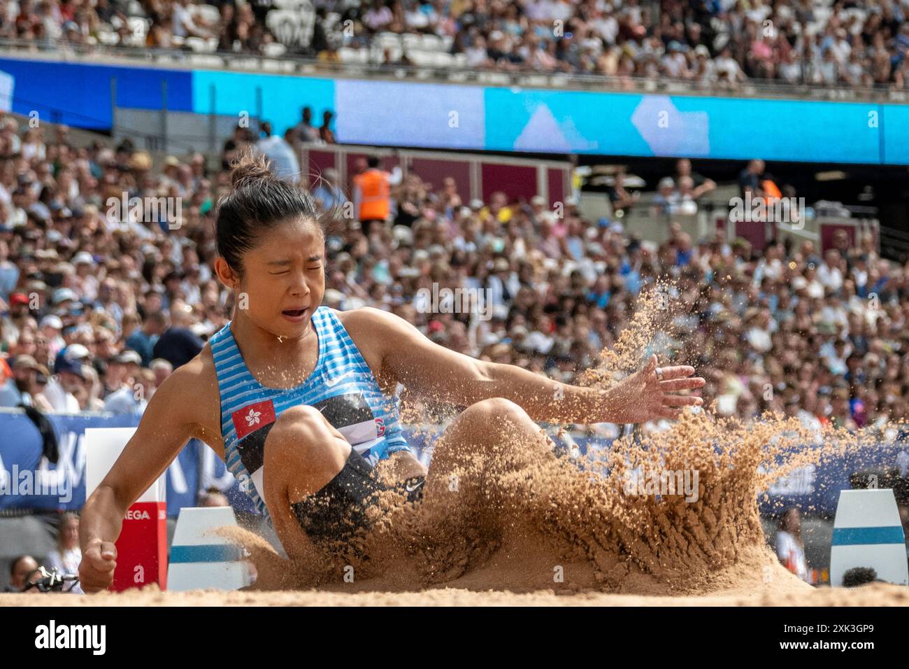 London, UK. 20 July 2024. Tiffany Yue (Hong Kong) competes in the Women ...