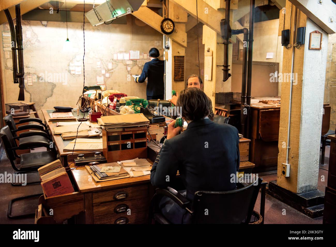 Cabinet war rooms london map hi-res stock photography and images - Alamy