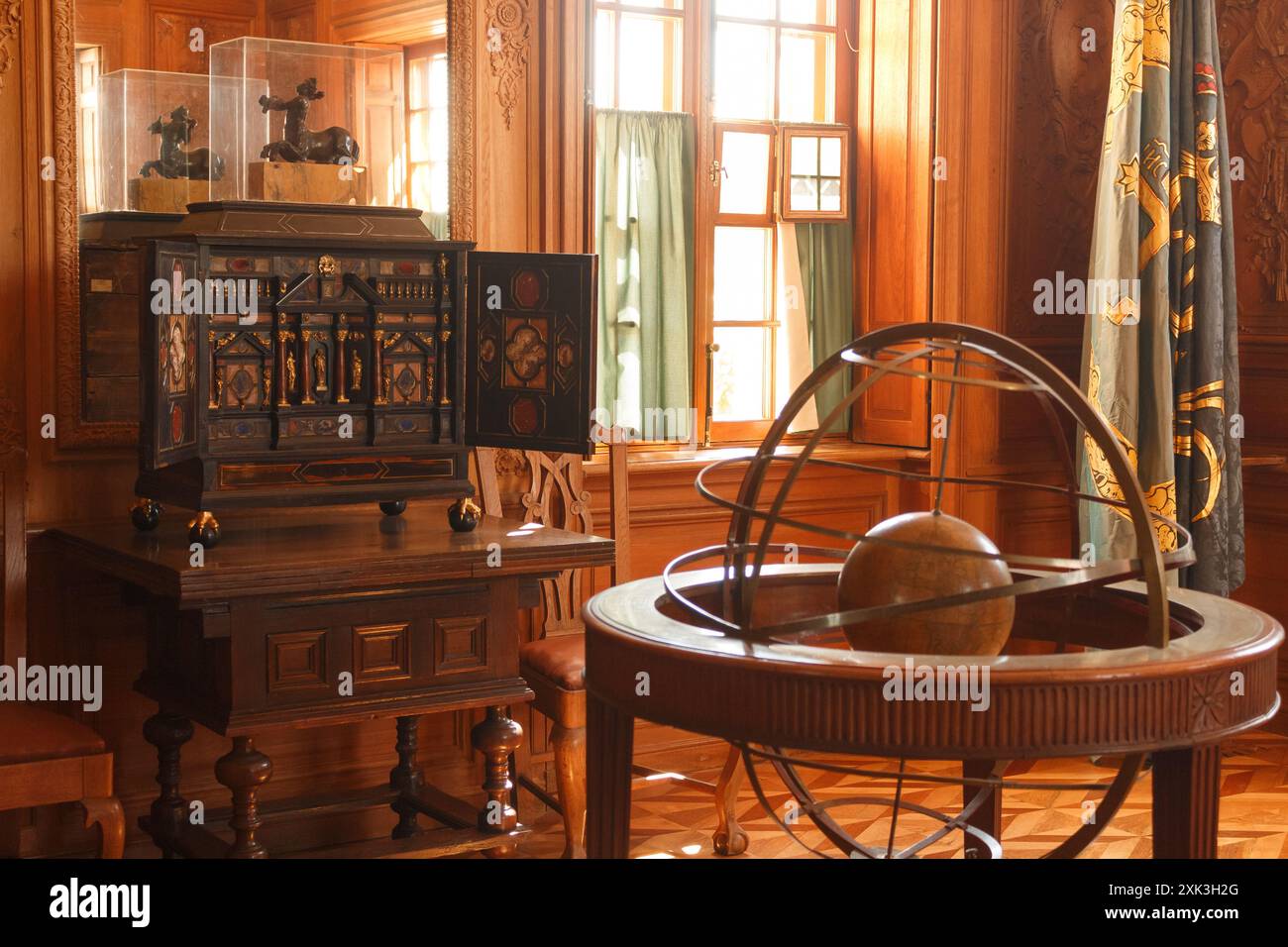 Part or element of the interior of the main Grand Palace on the ...