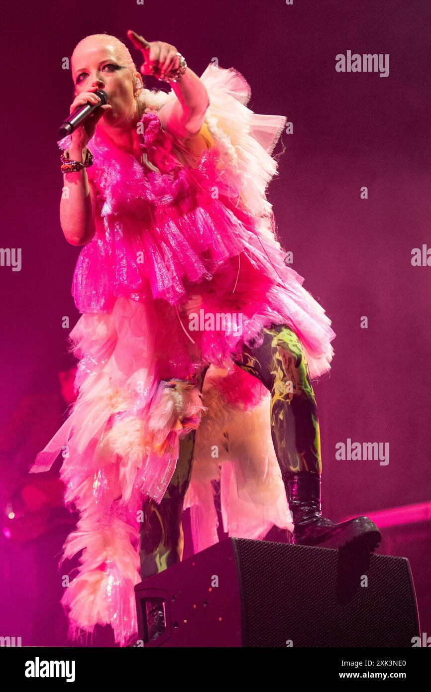 London, UK. 20 Jul 2024. Lead singer Shirley Manson of American Rock ...