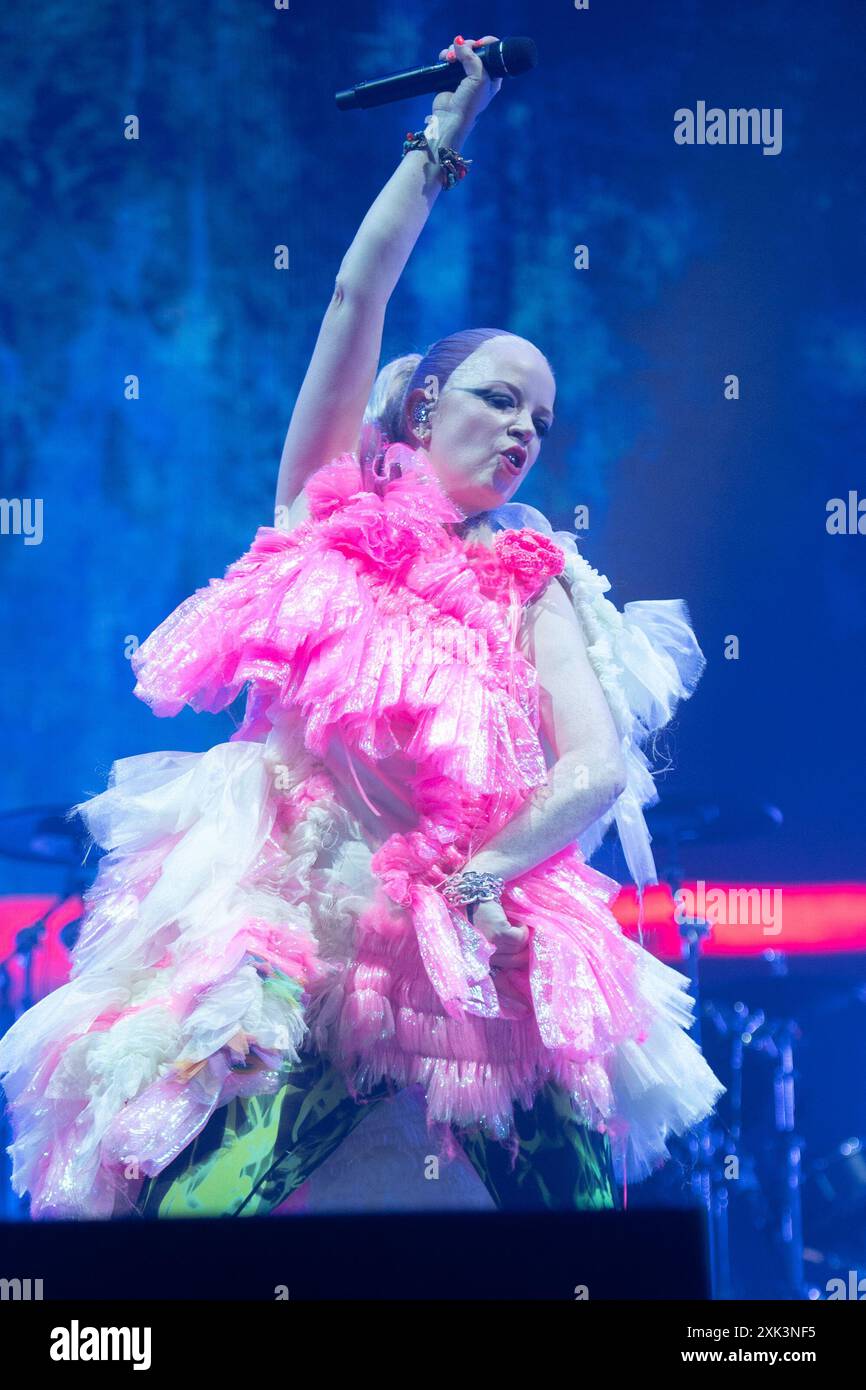 London, UK. 20 Jul 2024. Lead singer Shirley Manson of American Rock ...