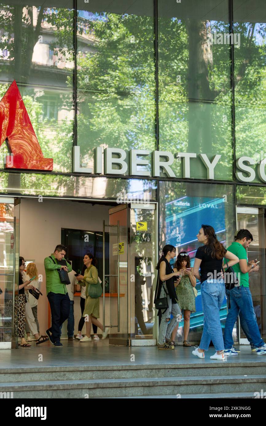 Tbilisi, Georgia - 23 JUNE, 2024: The Tbilisi Metro is a rapid transit ...