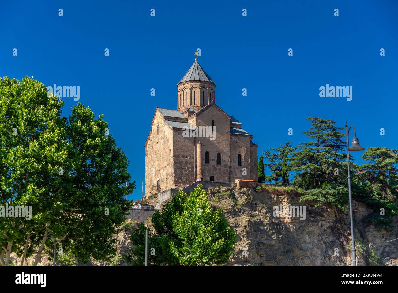 The Metekhi church of the Nativity of the Mother of God, known simply ...