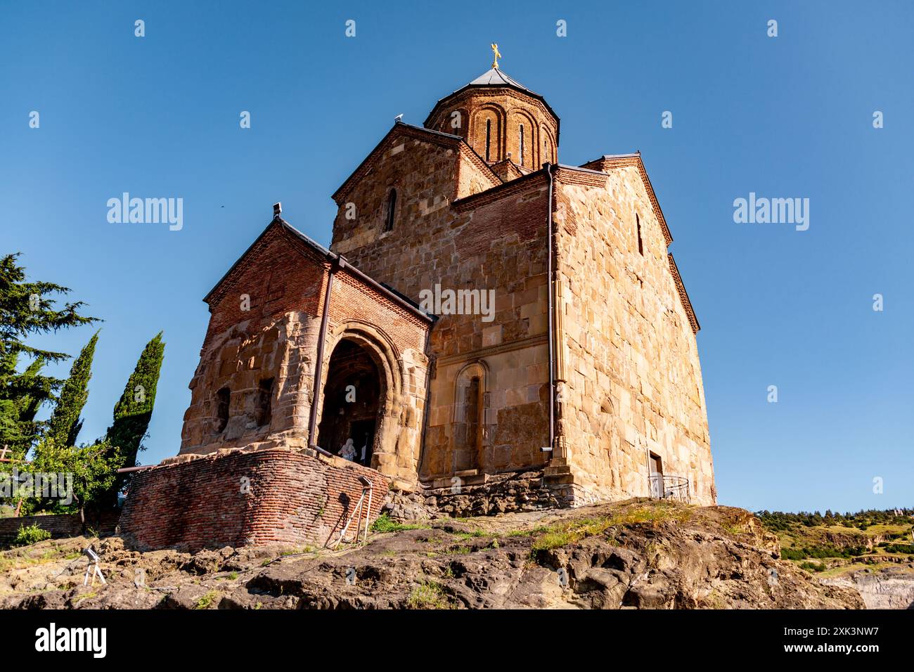 The Metekhi church of the Nativity of the Mother of God, known simply ...