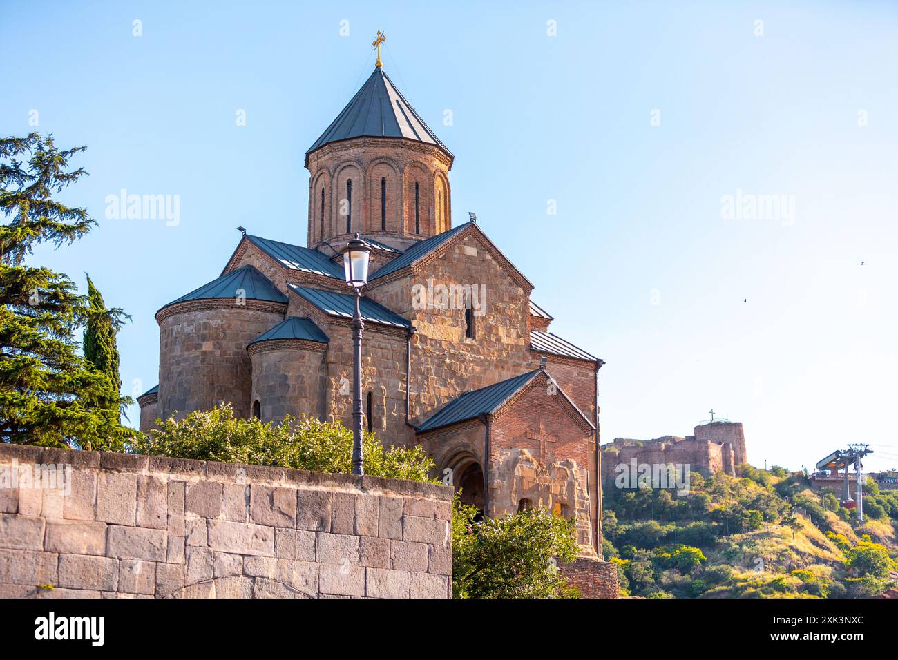 The Metekhi church of the Nativity of the Mother of God, known simply ...