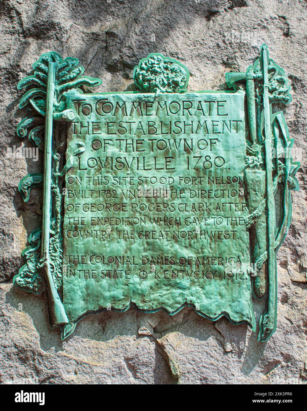 Fort Nelson sign - original Louisville site near the current 7th and ...