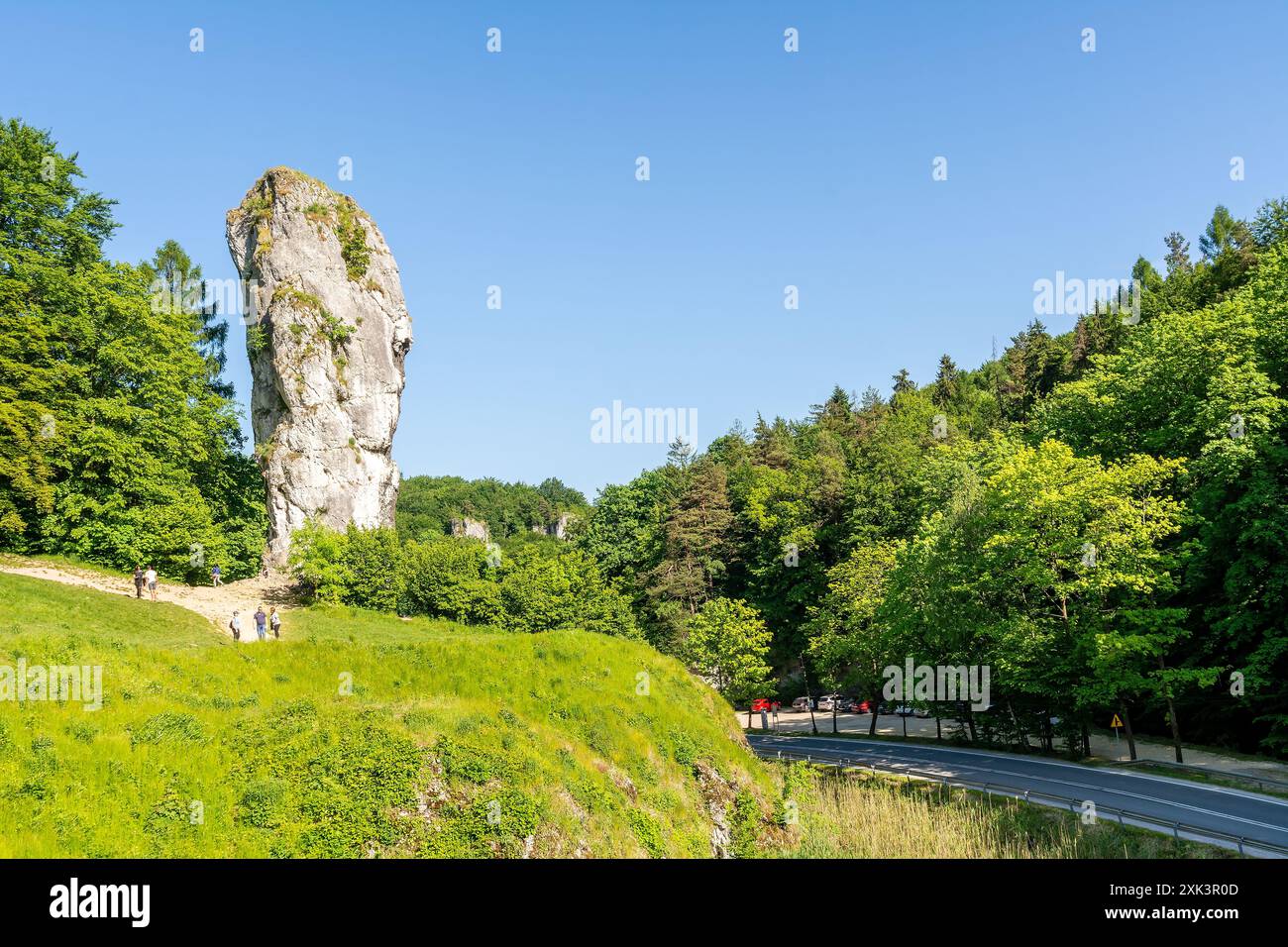 Rock "Hercules Mace" in Pieskowa Skala (Poland Stock Photo - Alamy
