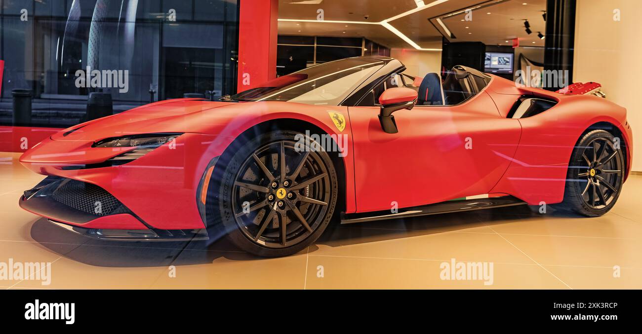 Ferrari car showroom usa hi-res stock photography and images - Alamy
