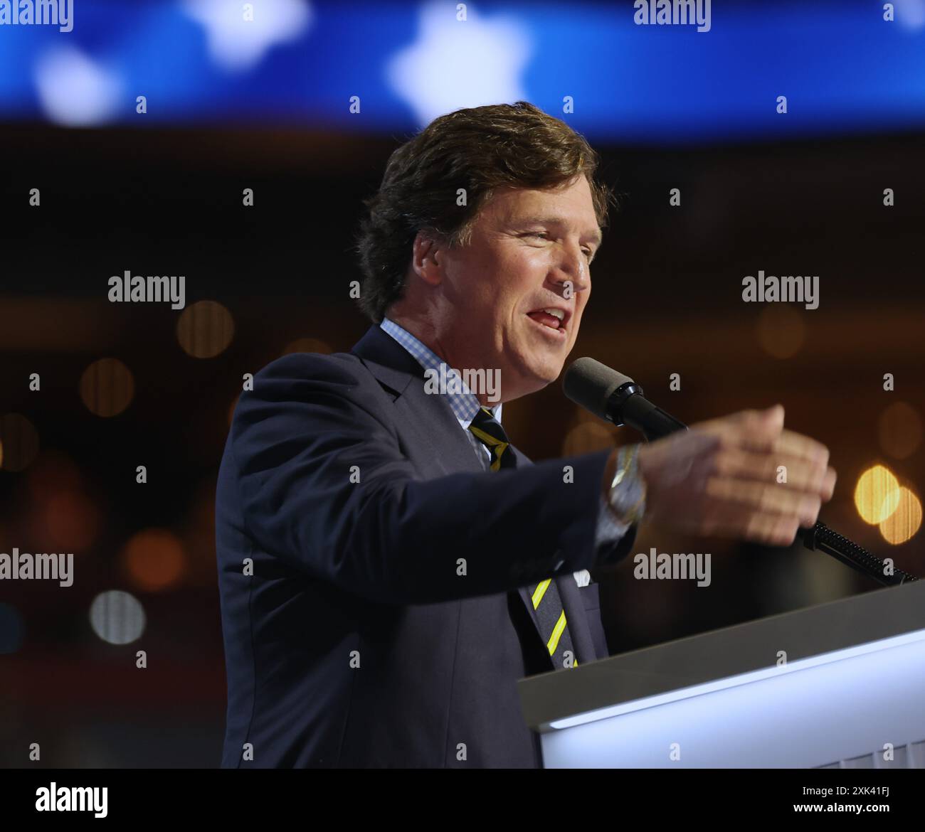 Milwaukee, Wisconsin, U.S.A. 18th July, 2024. TUCKER CARLSON political ...
