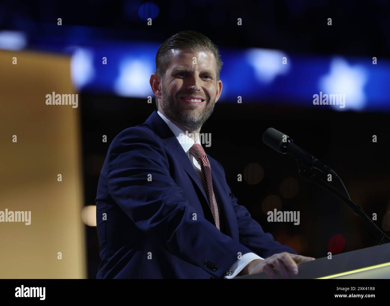 Milwaukee, Wisconsin, U.S.A. 18th July, 2024. ERIC TRUMP spoke of his ...