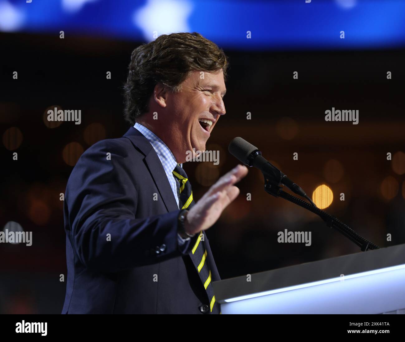 Milwaukee, Wisconsin, U.S.A. 18th July, 2024. TUCKER CARLSON political ...
