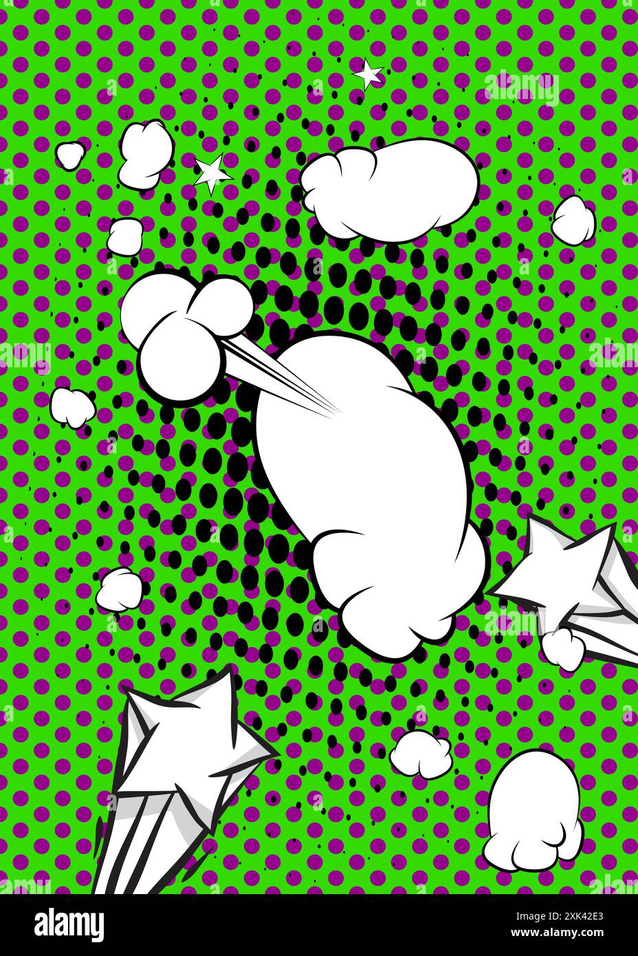 Super Cartoon Background, comic book abstract backdrop. Retro vector ...