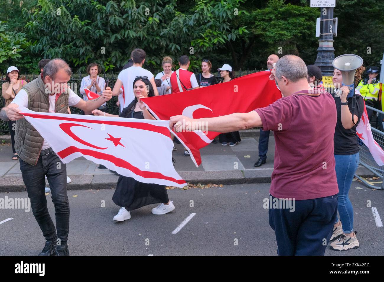 Cyprus flag greek division hi-res stock photography and images - Alamy