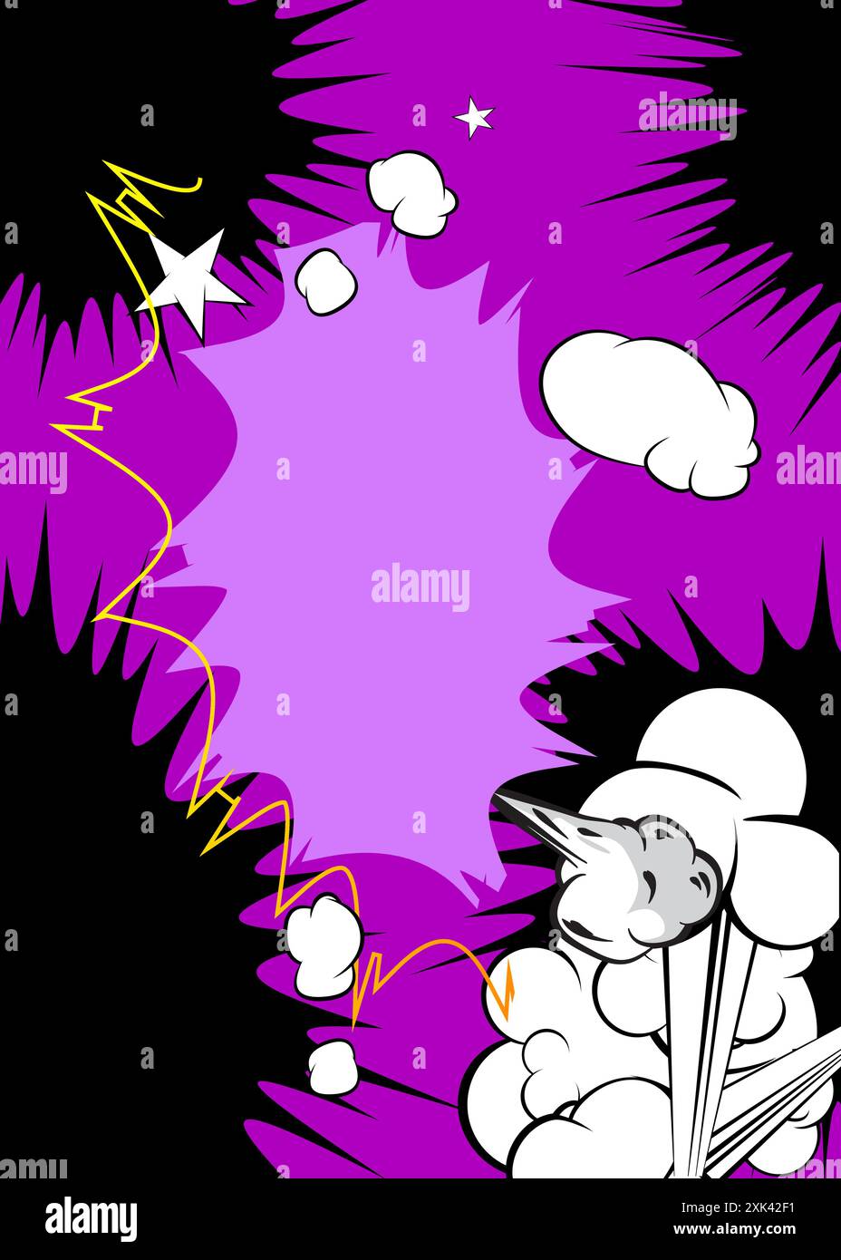 Super Cartoon Background, comic book abstract backdrop. Retro vector ...