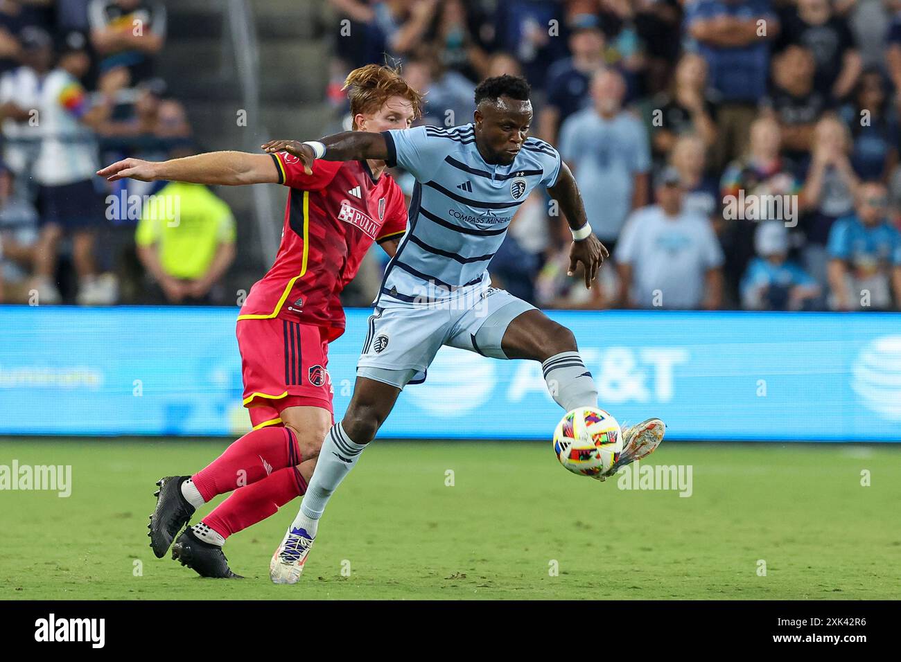 Kansas City, USA. July 20, 2024: Sporting Kansas City forward Willy ...