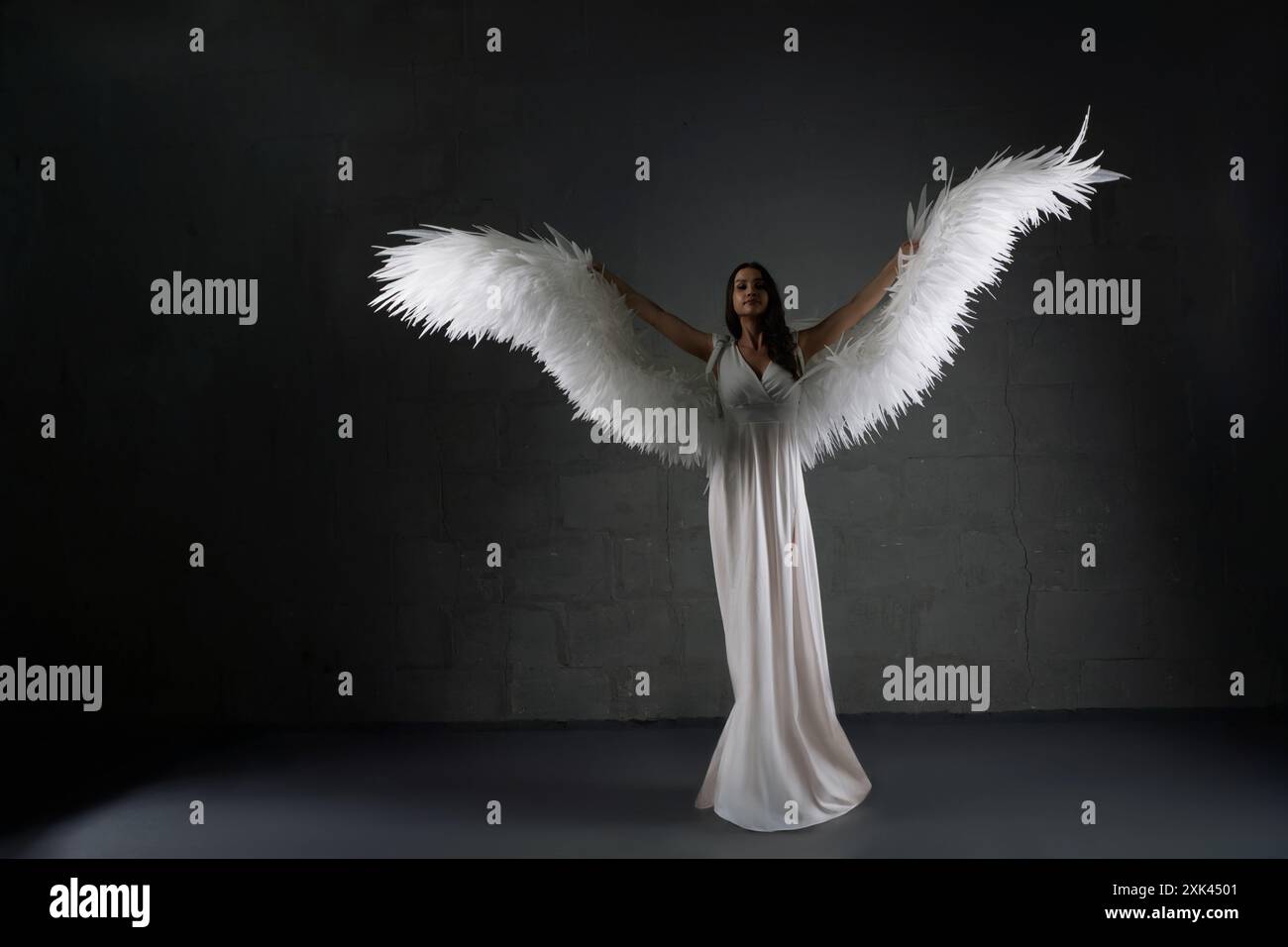Fantasy portrait woman dark angel hi-res stock photography and images ...