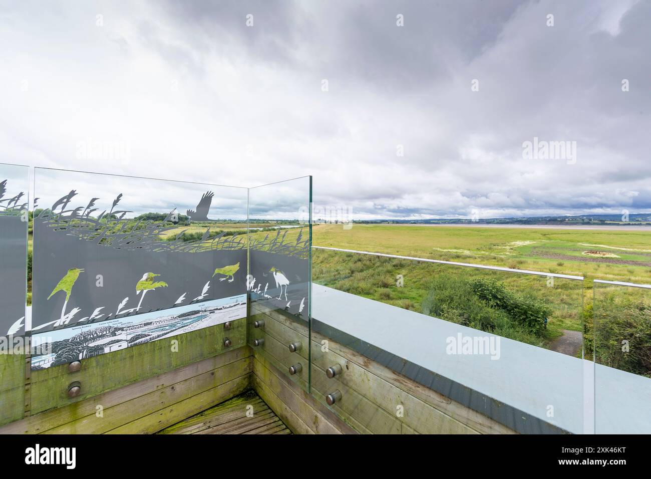 The River Severn estuary from the Wildfowl and Wetlands reserve tower ...